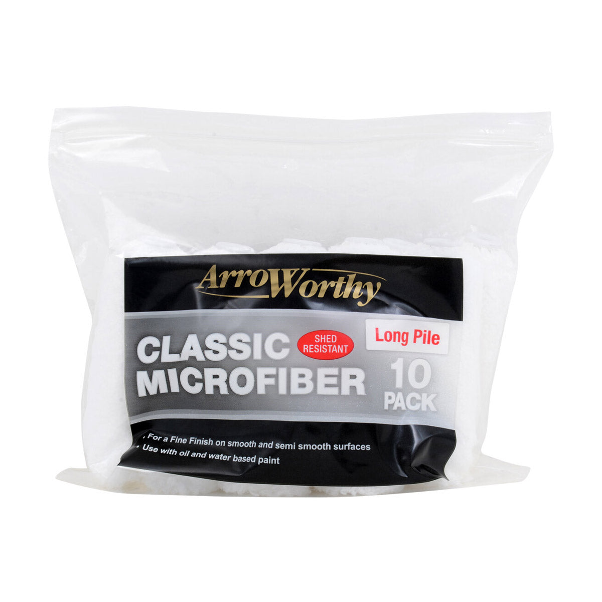 Arroworthy Classic 4" Microfibre Mini Rod Style Long Pile (Pack of 10 ...
