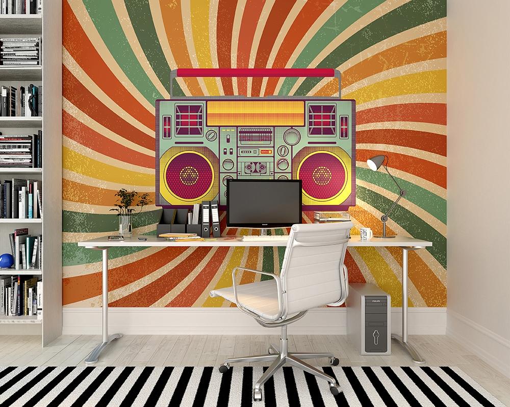 Retro Radio Mural — Abington Decorating Supplies