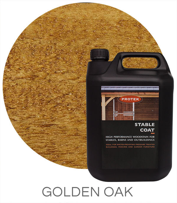 Protek 5ltr Stable Coat Golden Oak — Abington Decorating Supplies